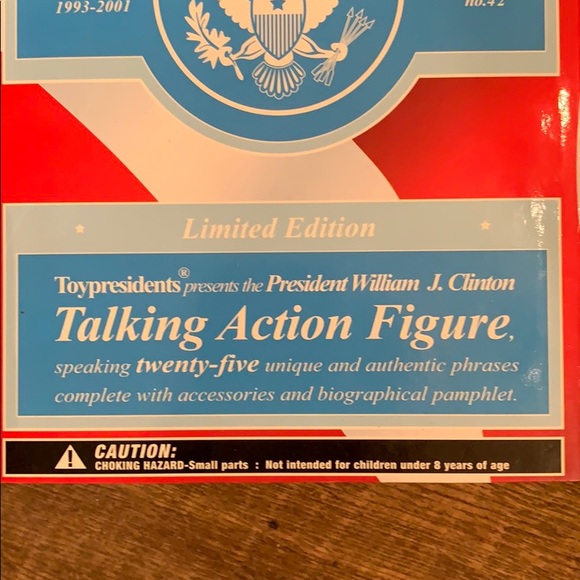 Other | President William J Clinton Talking Action Figure | Poshmark